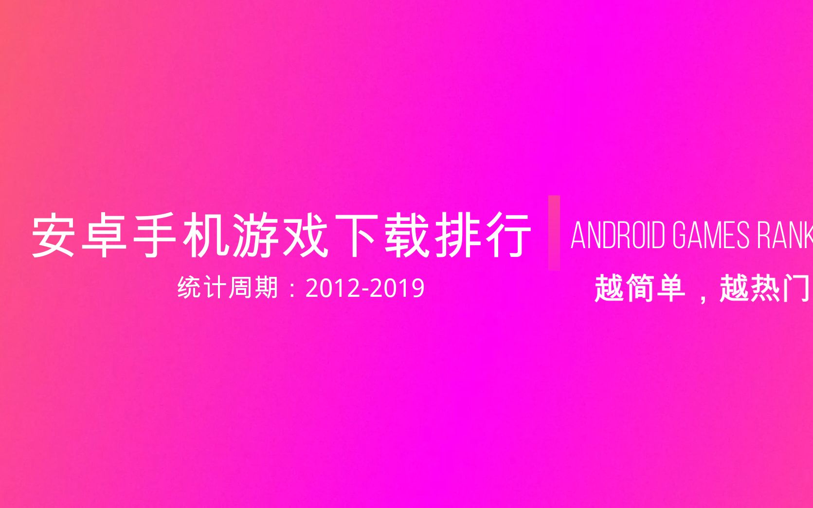 ...平台上最火的手机游戏是哪些?手机游戏下载量排行榜,让你意想不到!
