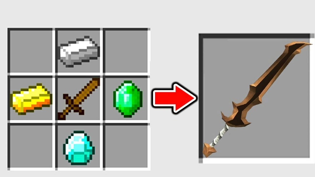 我的世界:在MC制作一把神剑!