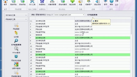 SEO备案查询视频教程