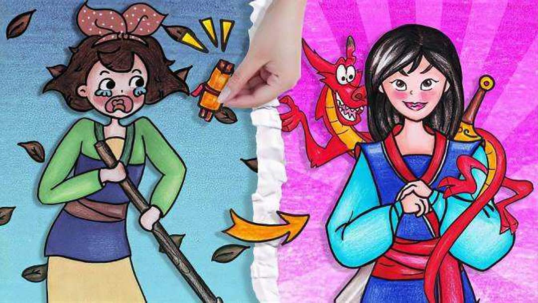 定格动画 花木兰从军的故事 创意趣味动漫