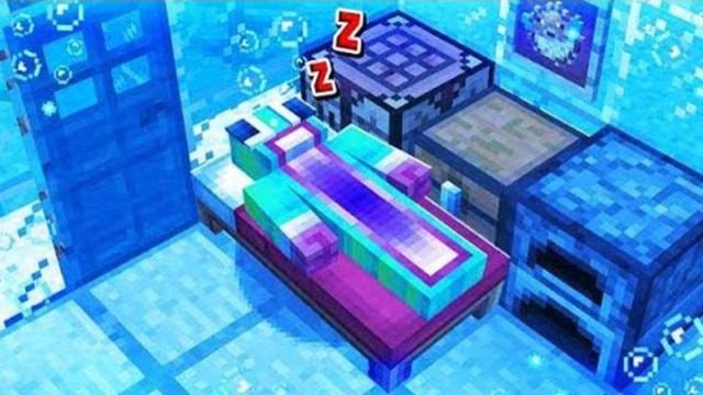 我的世界:如何在水中制作一个小屋?快来看看