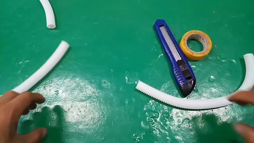 同样大小的2根波纹管如何对接?其实很多人都会,既简单又实用
