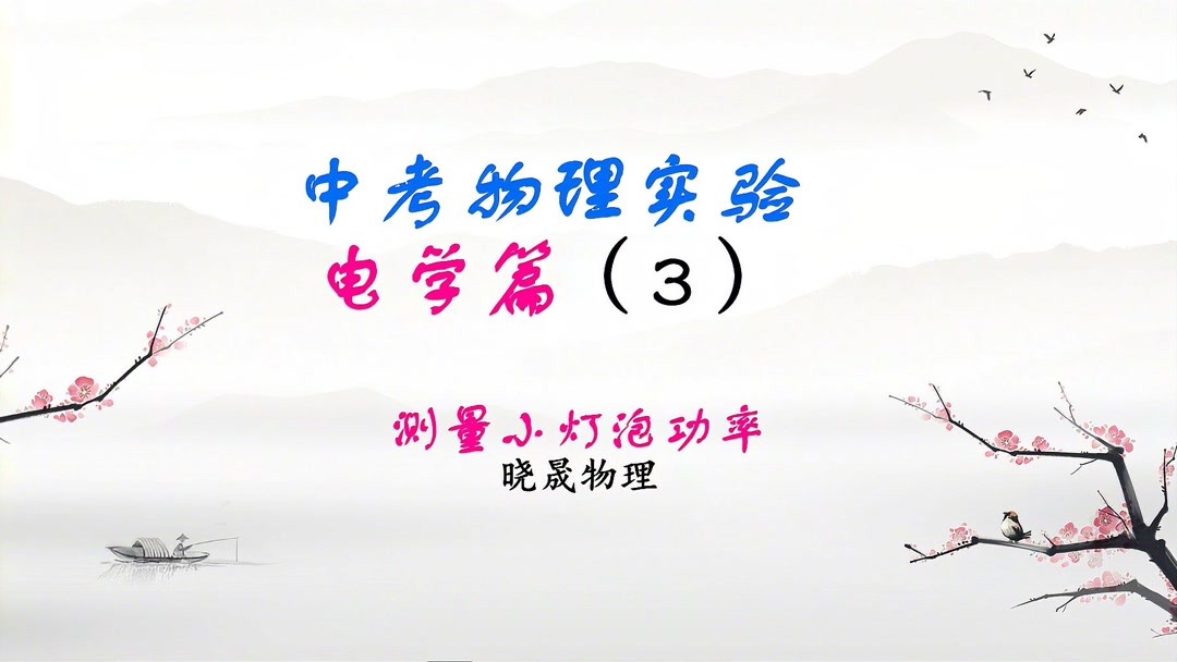 中考物理实验(3)电学篇(3)