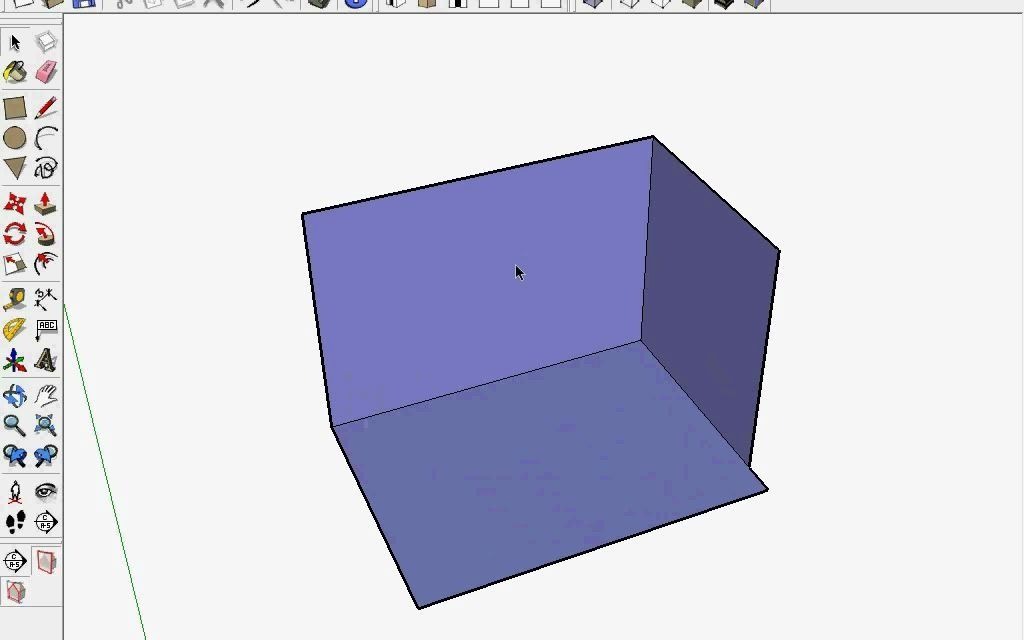sketchup基础教程:2.1.1绘制矩形