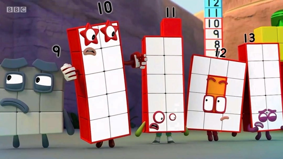 数字积木 搞笑动画:数字们遇到超级大的困难 这该怎么办