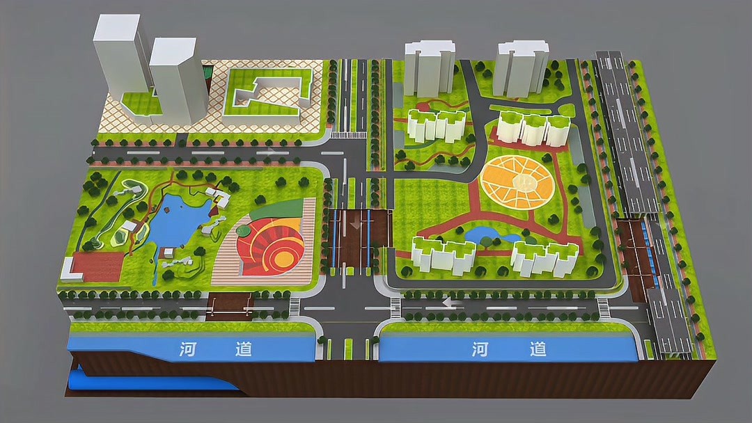 海绵城市施工动画-深邃