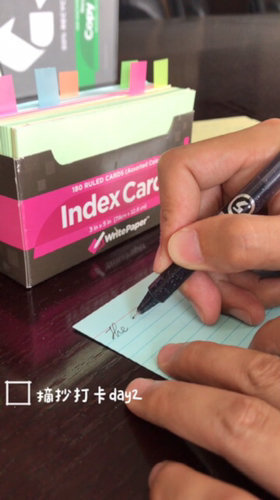 自制的英语记忆卡 效率超级加倍!