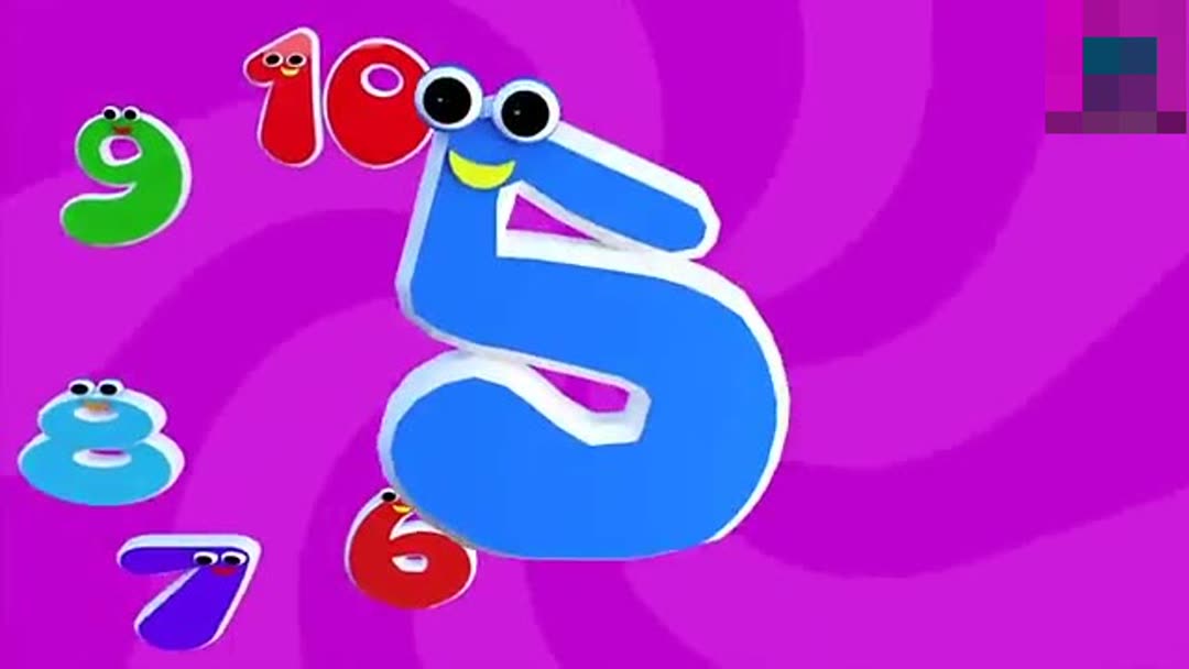 儿童学数字:1-10数字动画英文儿歌,数字英文读音有趣动画 好听