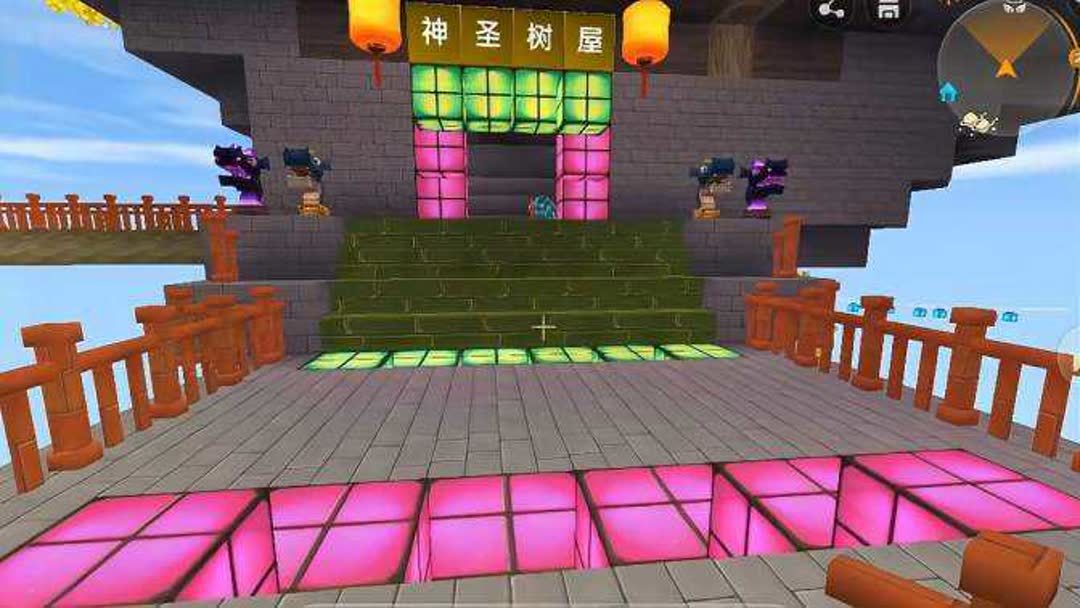 迷你世界293:木屋前面安装围栏,好看多了!