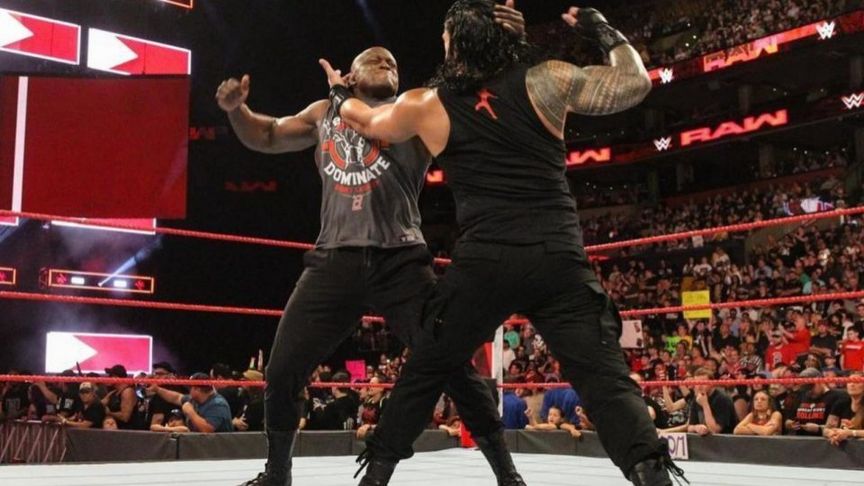 罗门伦斯和莱斯利激战,众星前来劝阻,罗门伦斯边绳飞扑扑倒众星