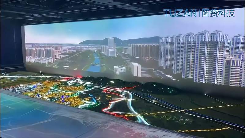 投影沙盘互动系统在数字展厅的应用「tuzan图赞」