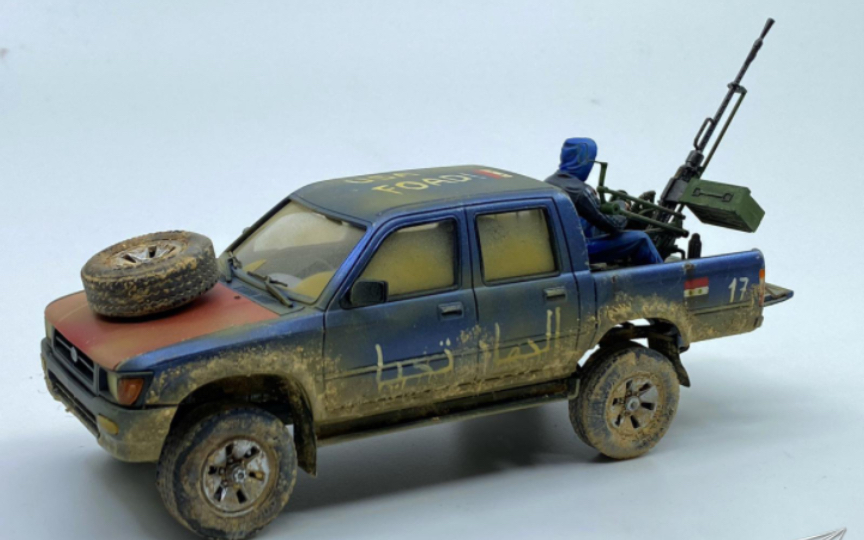 Meng 1/35 武装皮卡 模型制作,完美还原