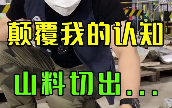 问我是万万没想到,能切出这种东西.#翡翠##这个视频有点料