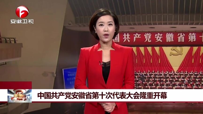 中国共产党安徽省第十次代表大会隆重开幕