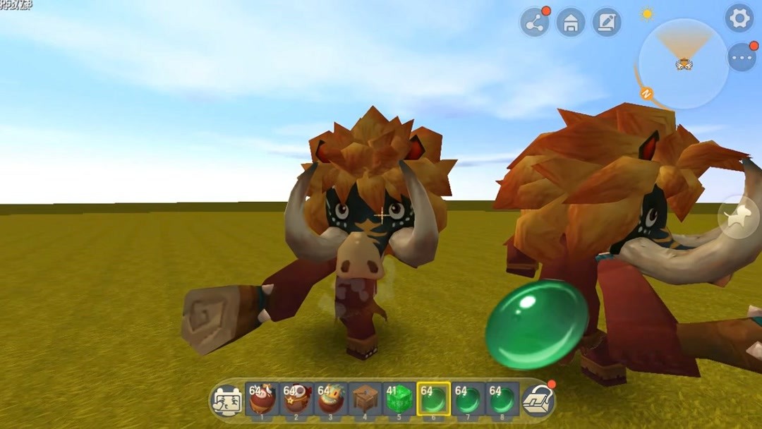 迷你世界:野人听使唤了,空白教你驯服它