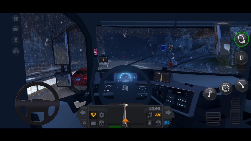 终极卡车模拟器,更新1.1.1版本,增加了雪天和阴雨天,卡车污染和卡车...