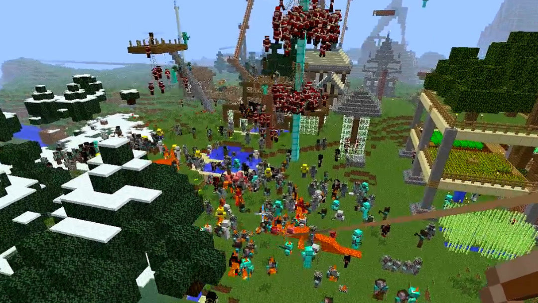 【MC大白】我是一只小僵尸僵尸家族11史蒂夫悬挂!爆炸就是艺术