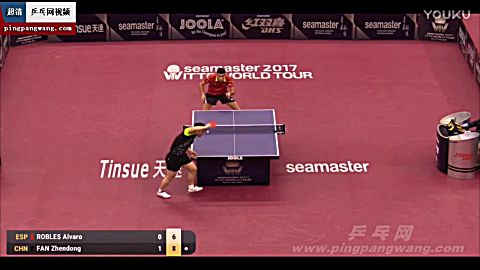 ...卡塔尔公开赛 男单 16强赛 罗布里斯vs樊振东 乒乓球比赛视频 完整版