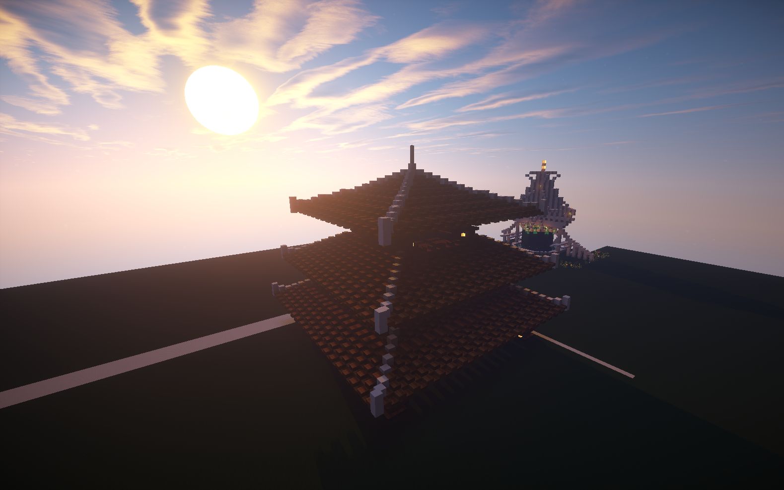Minecraft我的世界 古建筑区1号建筑第一集 (这是一个大坑中的一个小坑)