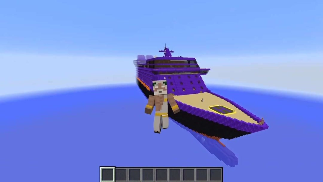 大神建造!海上的超级战舰!我的世界【木鱼】