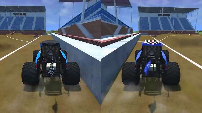 BeamNG车祸模拟:大脚车比赛画面同步率好高