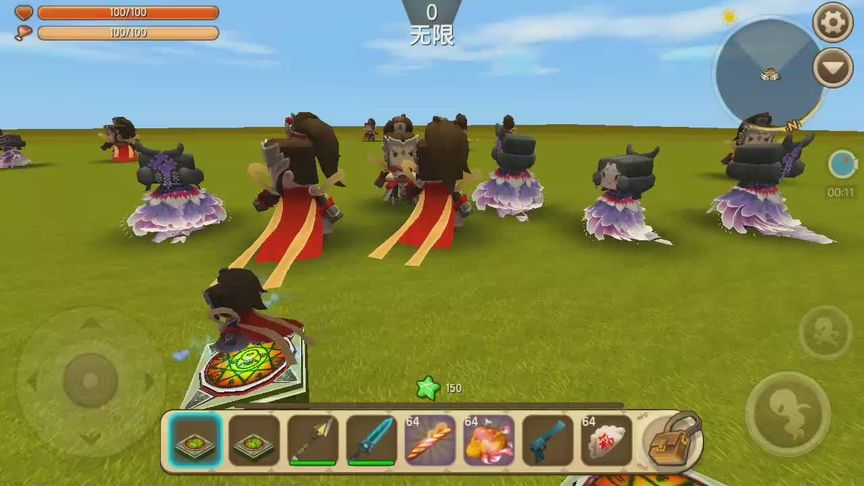 迷你世界:召唤绝版人物皮肤二郎神羽姬教学,快来体验吧