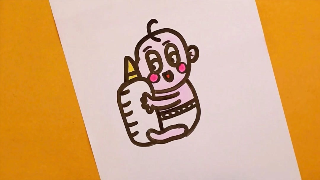 创意绘画 如何用字母ABC绘画出可爱的小宝宝?