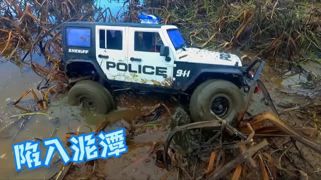 汽车行驶在泥泞的道路,在可怕的沼泽卡住了,这下该怎么办