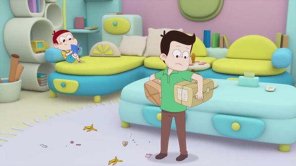 桌子没擦干净,地也没扫干净,阿优就去躺着看漫画啦