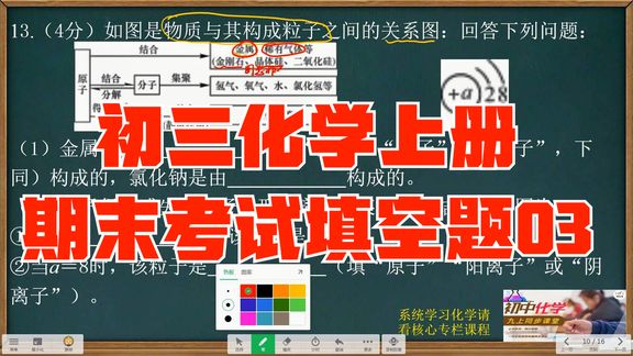 填空题(3)--构成物质的微粒