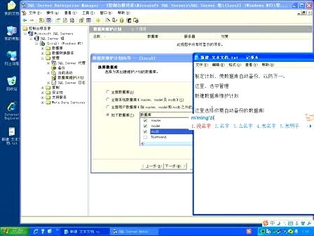 2000 数据库自动备份