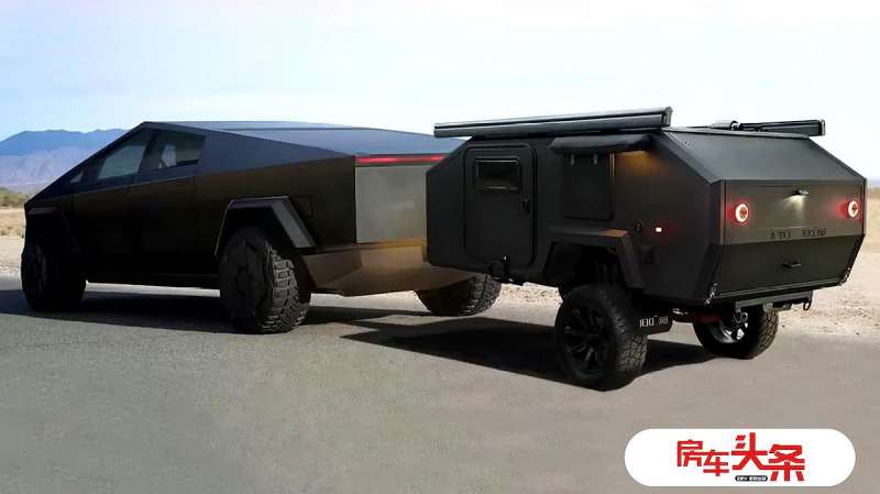 适合轻露营特斯拉电动皮卡,速度与保时捷媲美,拖挂房车的好伴侣