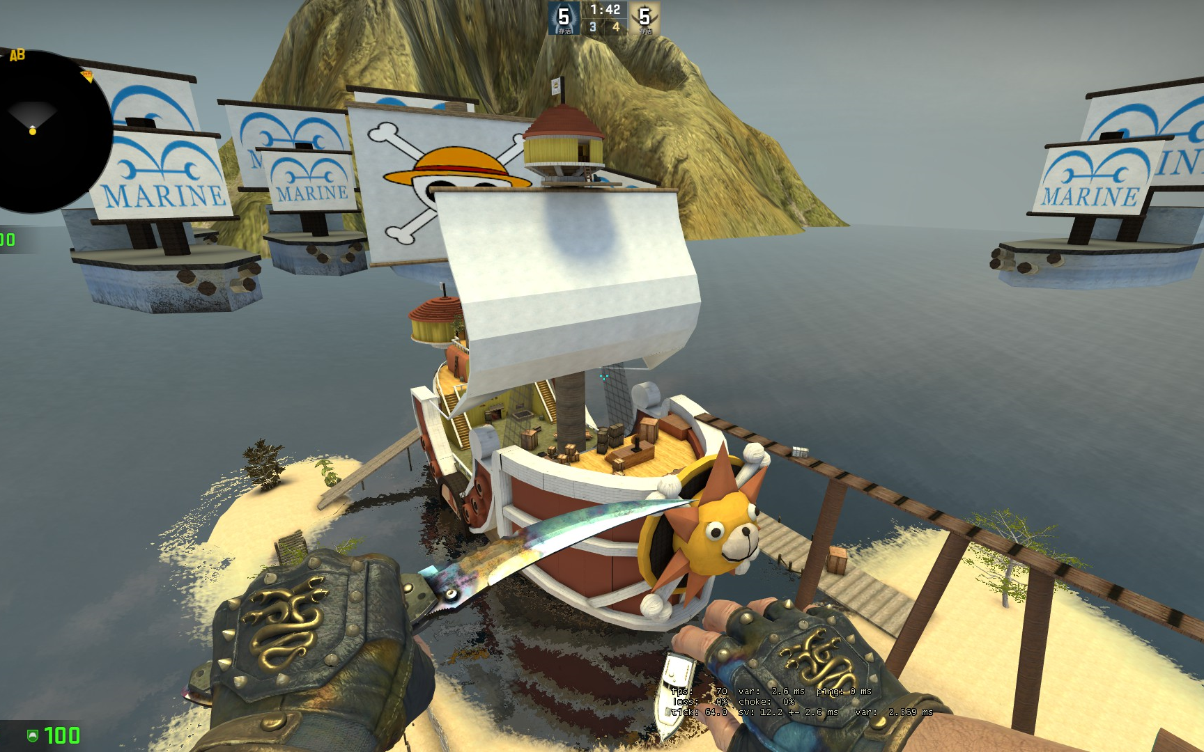 [动漫联动] 在CSGO里,你甚至可以上海贼王的船