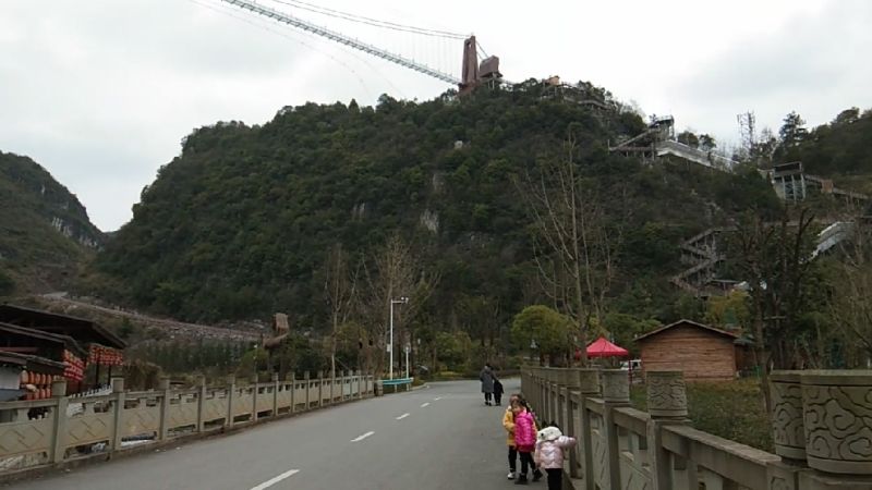 旅游景点,玻璃桥。