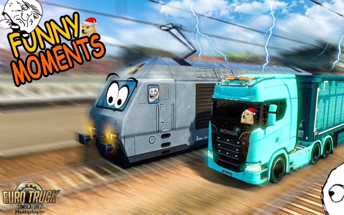 【Avgerho】欧洲卡车模拟2 联机 碰撞合集&欢乐时刻 #21