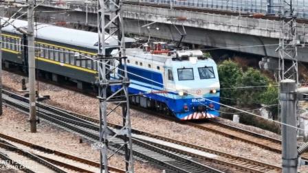 京沪线,上局沪段SS82002牵引K807次列车通过苏州西站