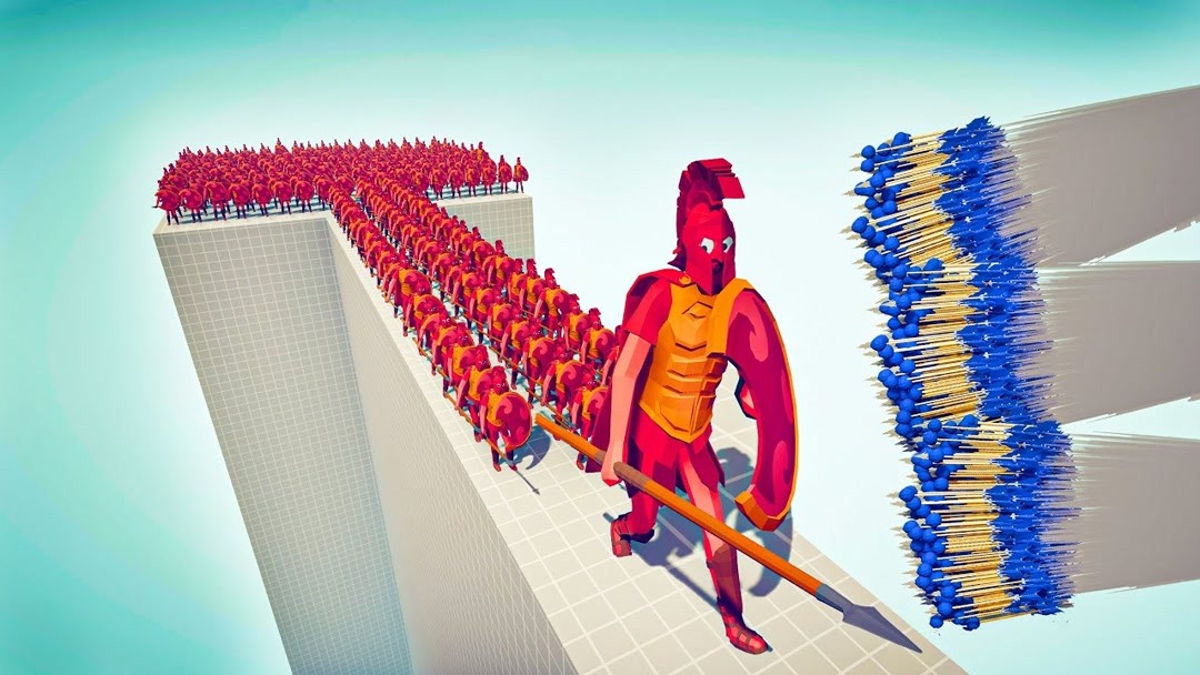 全面战争模拟器:100斯巴达人能否通关神之兵种守卫的长桥