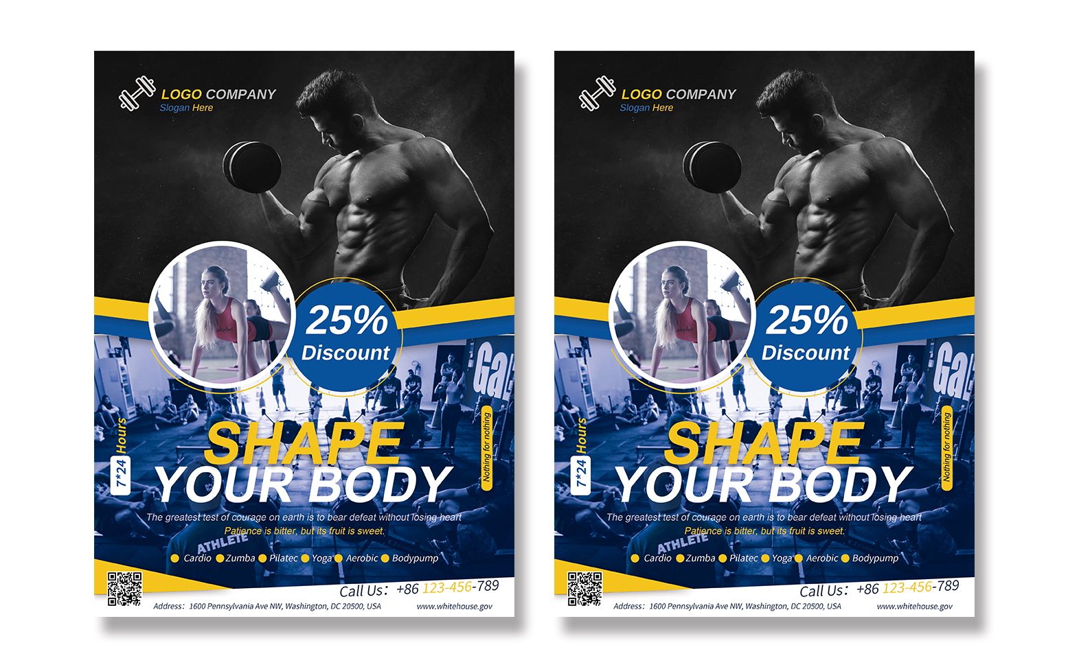 PS设计 健身单页广告海报制作 Adobe Photoshop CC 2018