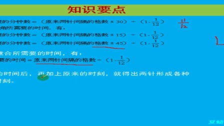 ...小学数学思维拓展训练 六年级 第28讲 时钟问题 时针分针重合[高清版]