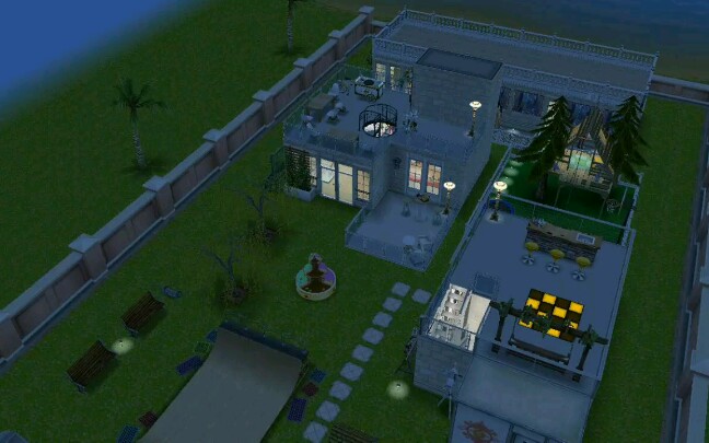 模拟人生畅玩版 速建 一个不太像商业街的商业街 (里面的服装店“功能...