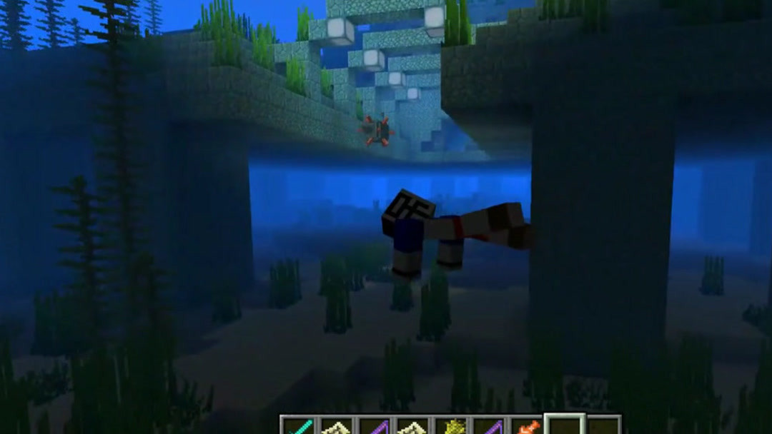 我的世界,水下遗迹和探险海底神殿