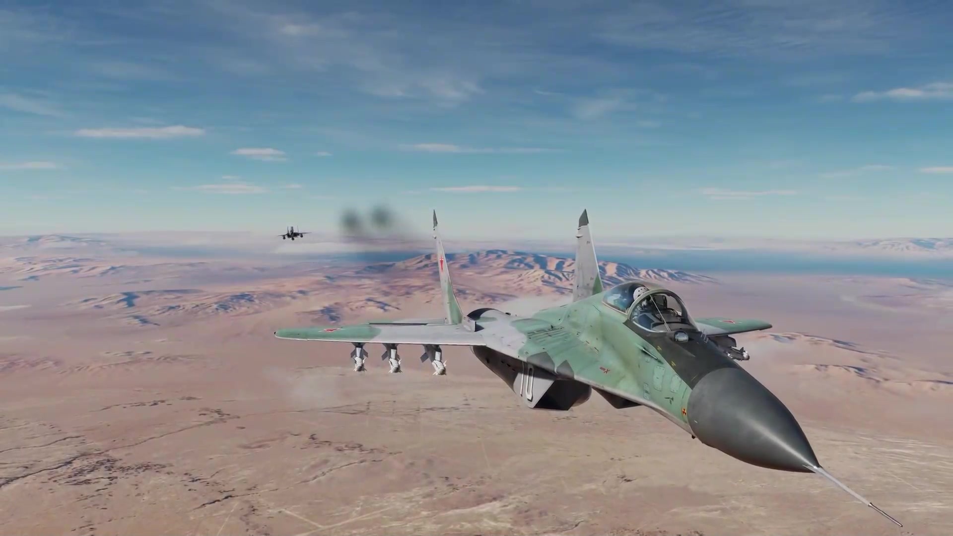 真实空战模拟:轰炸机头顶轰炸战斗机,护卫舰编队击落战斗机