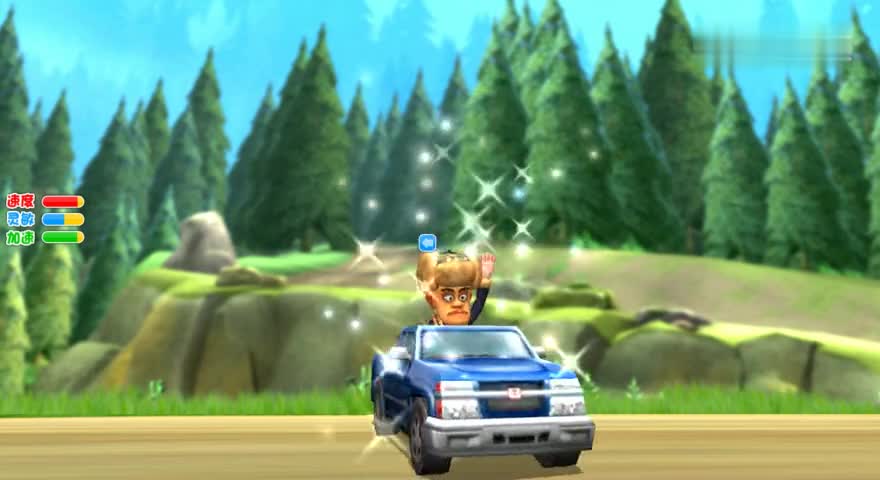 熊出没卡丁车:可怜的熊大熊二,这车也太寒酸了点