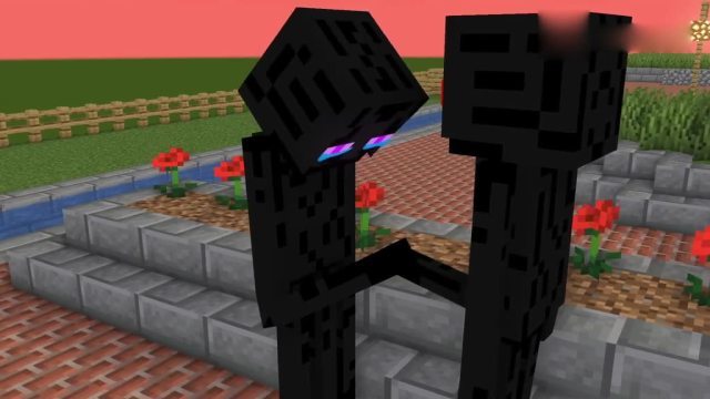 MC动画:怪物学校《大战》,末影人的兄弟 VS Him的兄弟!