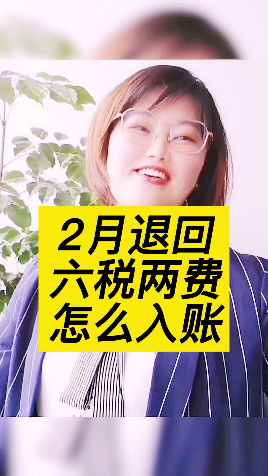 收到1-2月退回的六税两费,怎么入账?