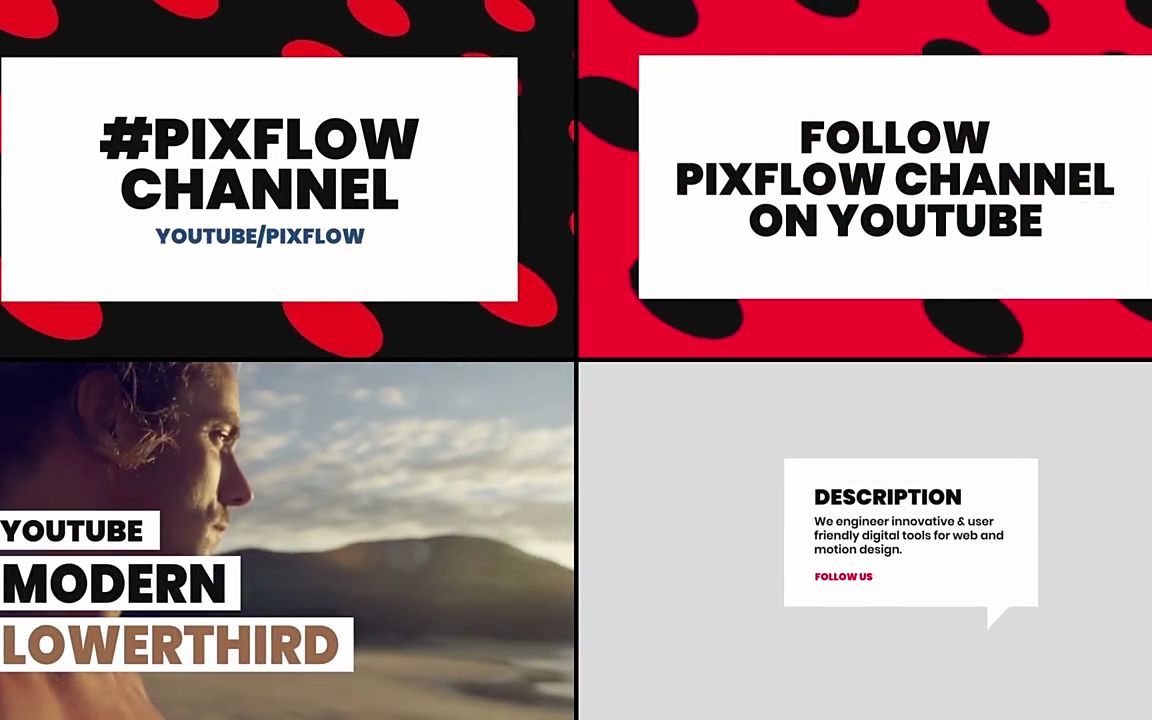 PR脚本-38组社交媒体视频网站文字标题设计宣传动画