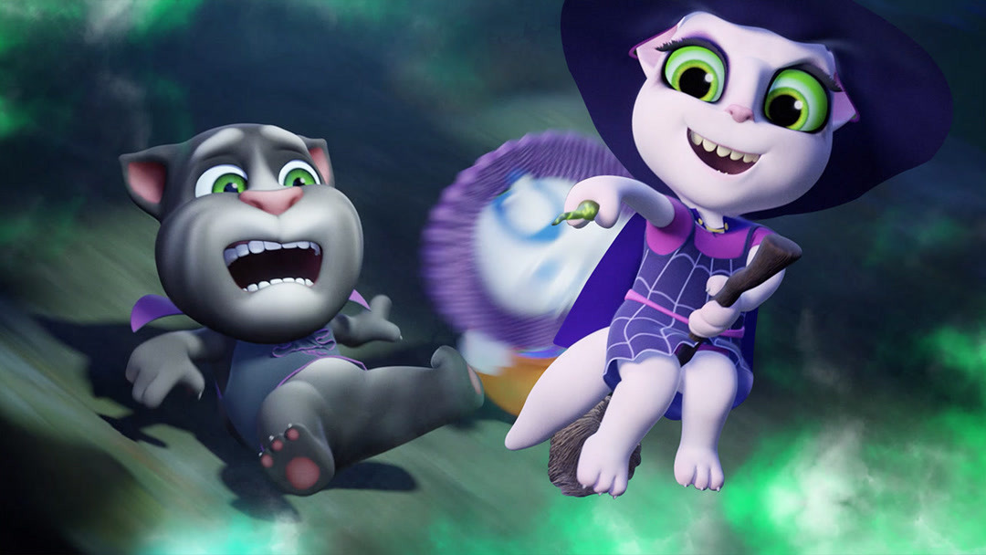 我的汤姆猫短片 第55集 全新短片之黑魔法万圣节