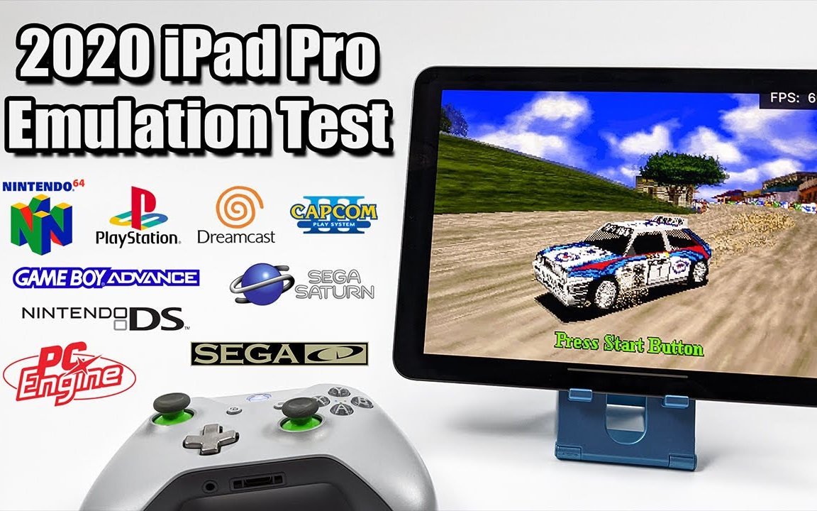 2020 iPad Pro仿真模拟测试! N64,PS1,PSP,GBA,Sega Saturn等!【...