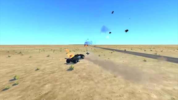 汽车模拟:疯狂的警车在高速追捕