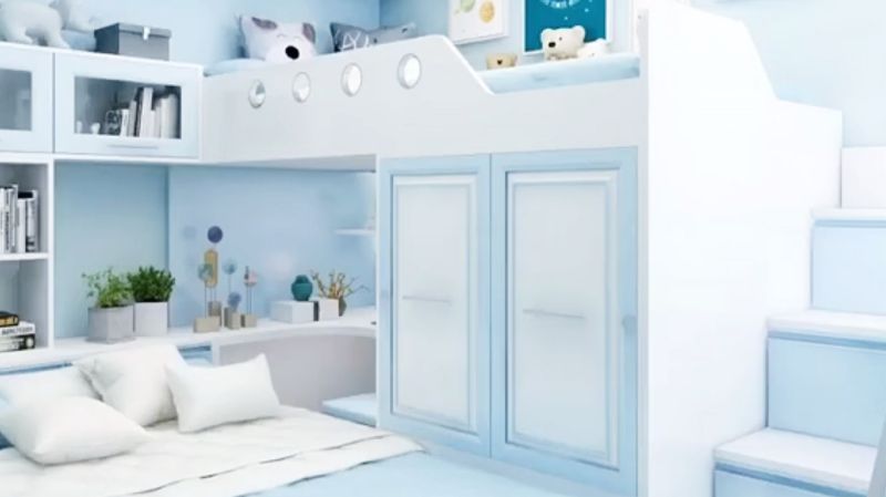 不到9平米的房间 该如何设计两个孩子的儿童房呢